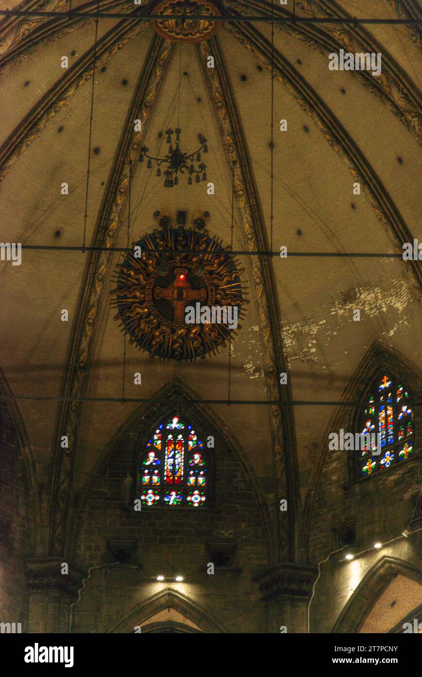 Stained glass windows in the Duomo di Milano, Milan Italy Stock Photo ...
