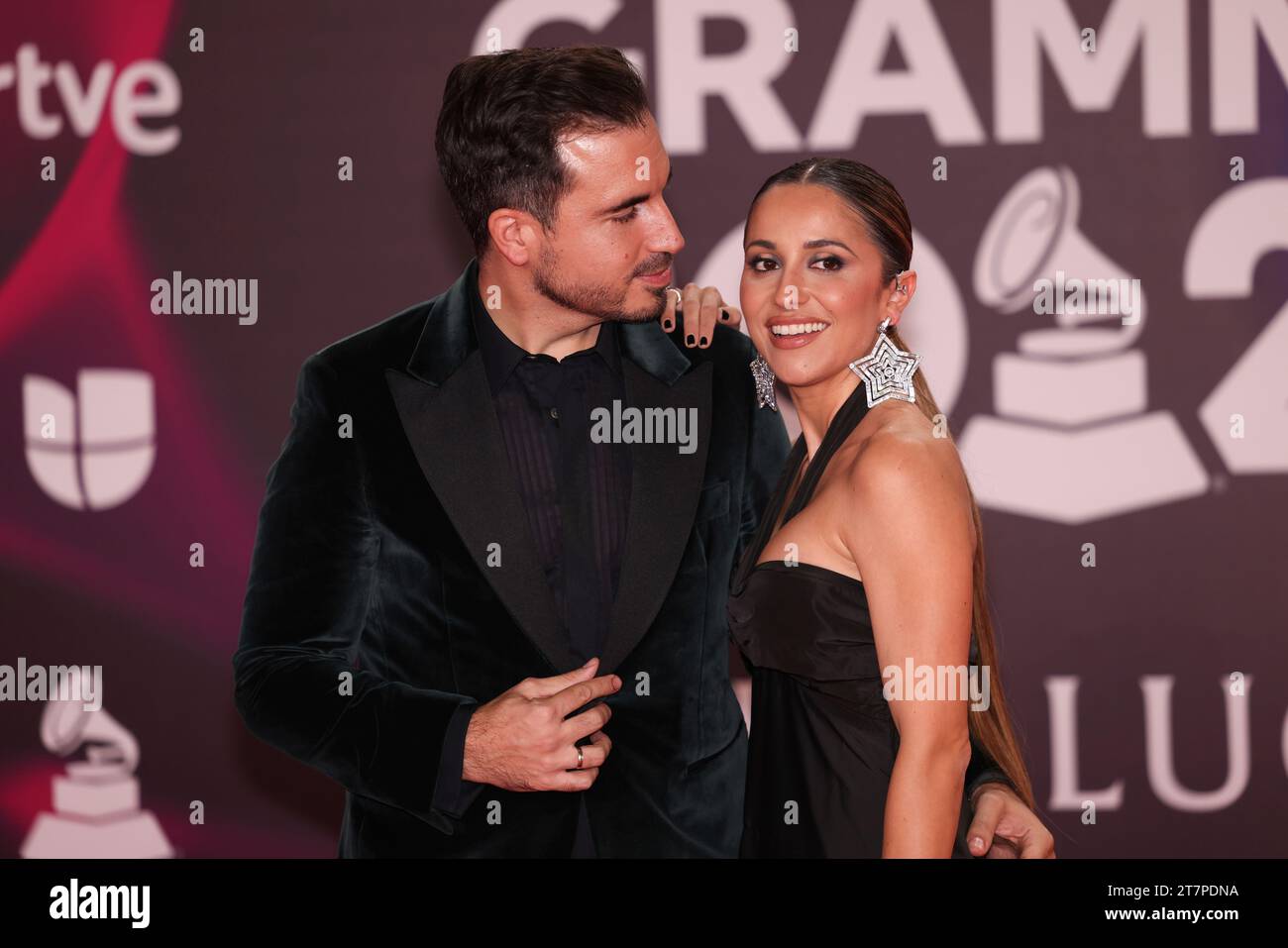 Javier Castillo, left, and Veronica Diaz arrive at the 24th annual ...