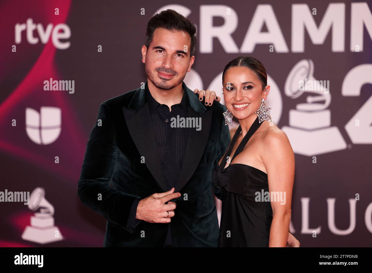 Javier Castillo, left, and Veronica Diaz arrive at the 24th annual ...