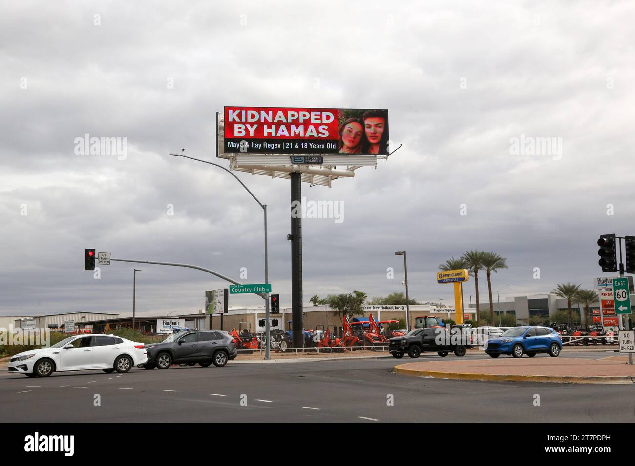 A rotating, digital billboard displaying photos of the some of the more ...