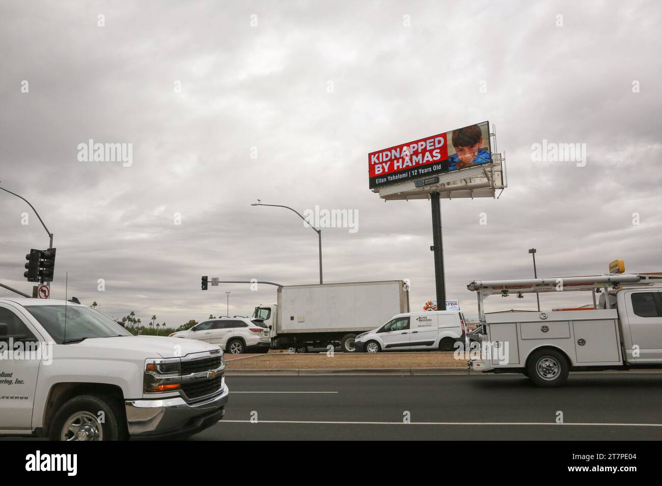 A rotating, digital billboard displaying photos of the some of the more ...