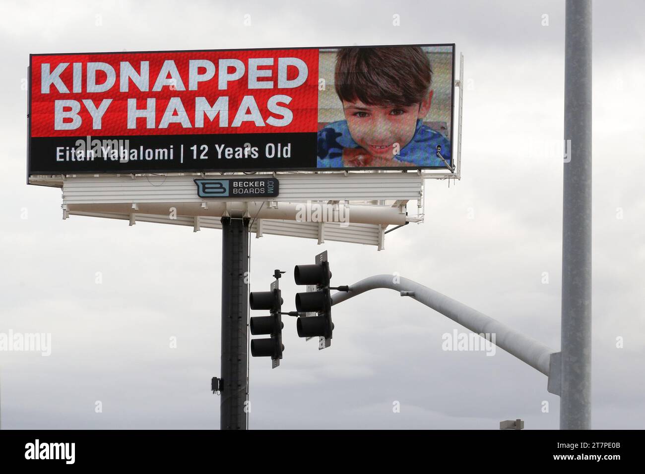 A rotating, digital billboard displaying photos of the some of the more ...