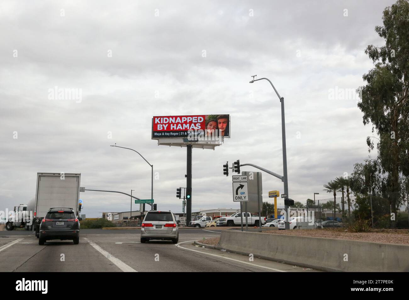 A rotating, digital billboard displaying photos of the some of the more ...