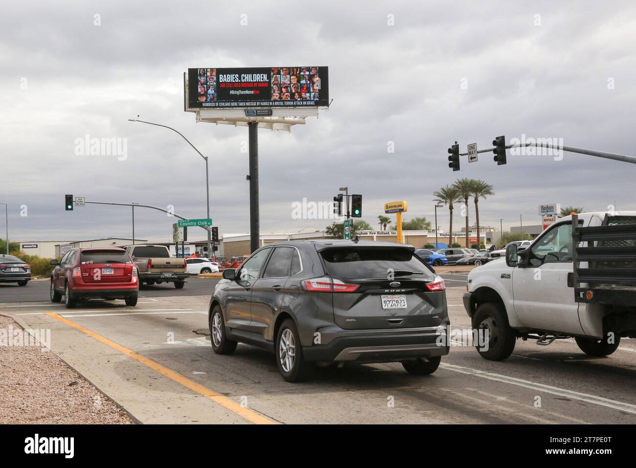 A rotating, digital billboard displaying photos of the some of the more ...