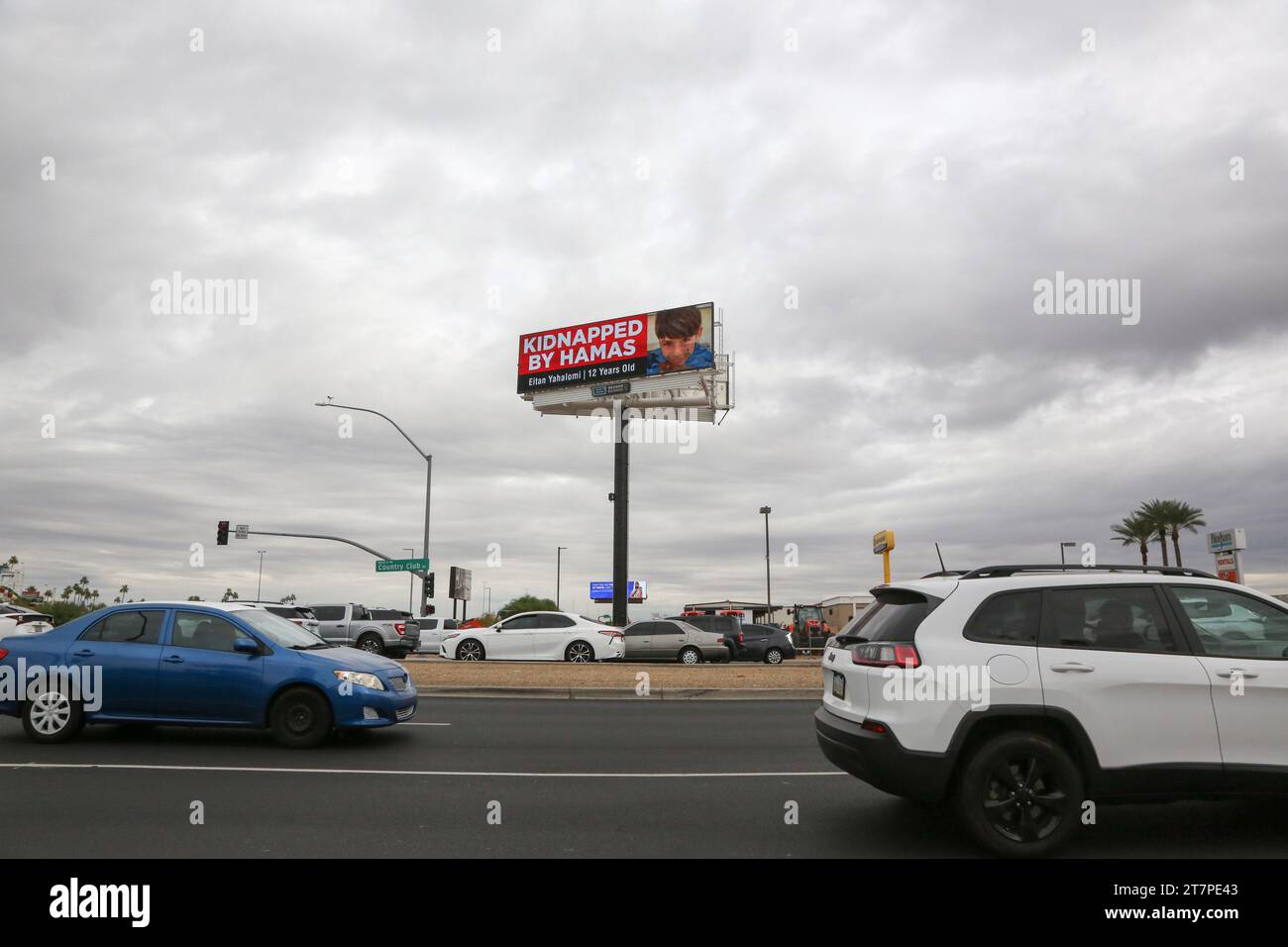 A rotating, digital billboard displaying photos of the some of the more ...