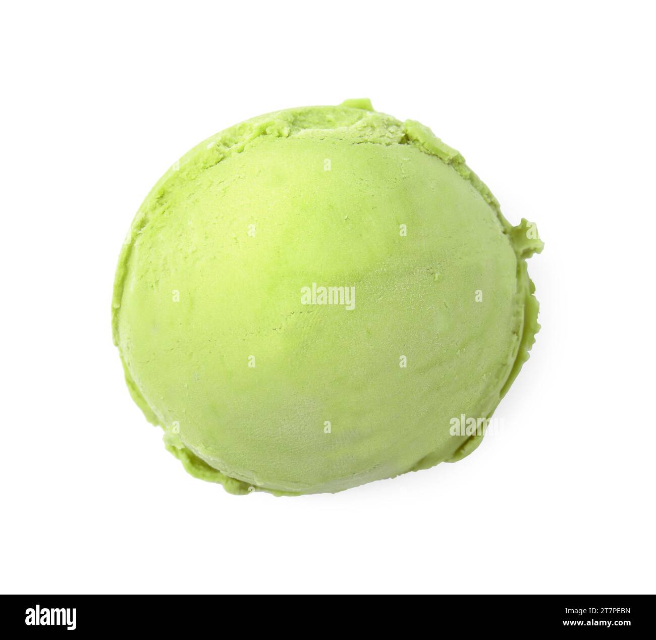 Scoop of tasty matcha ice cream isolated on white Stock Photo - Alamy