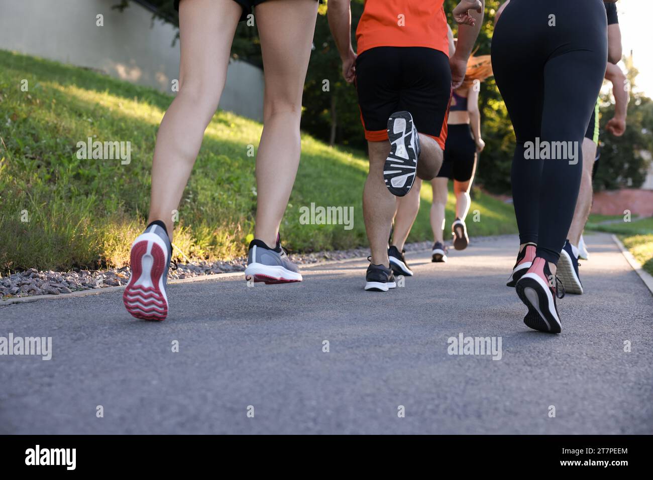 Back view closeup female runner hi-res stock photography and images - Alamy