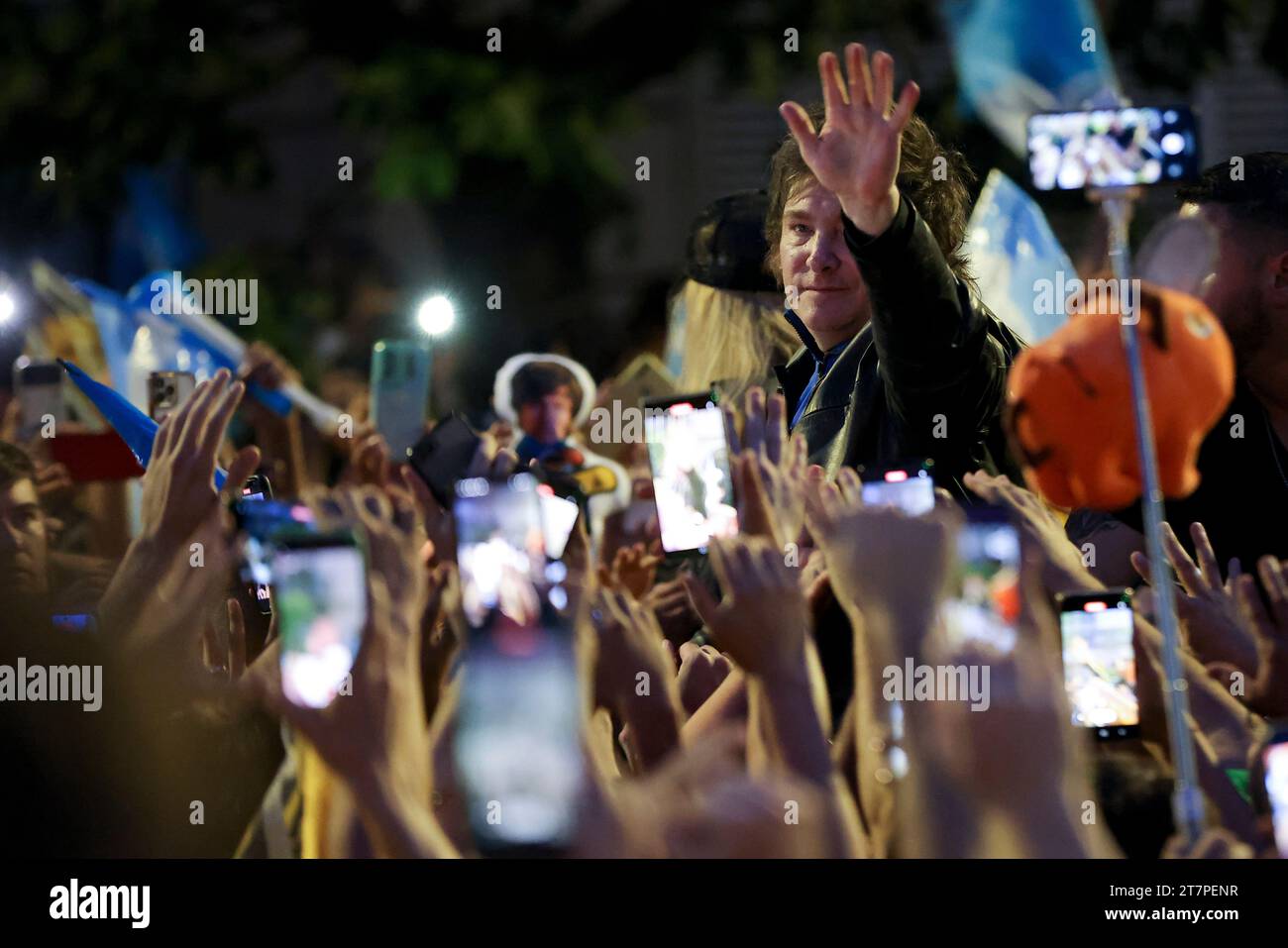 Javier Milei, Liberty Advances coalition presidential candidate, right ...