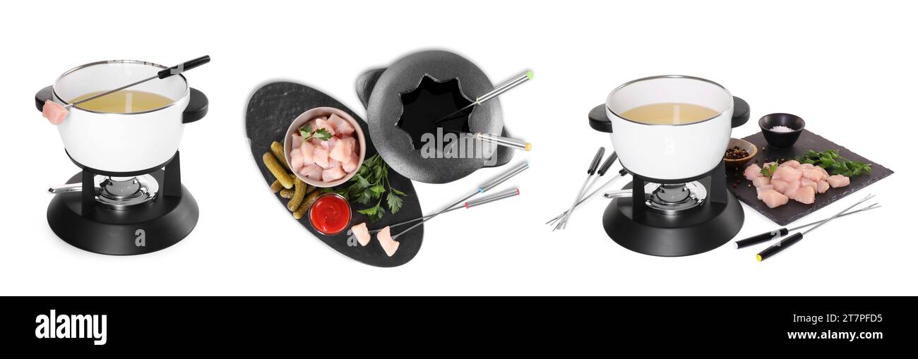 Raw beef for fondue hi-res stock photography and images - Alamy