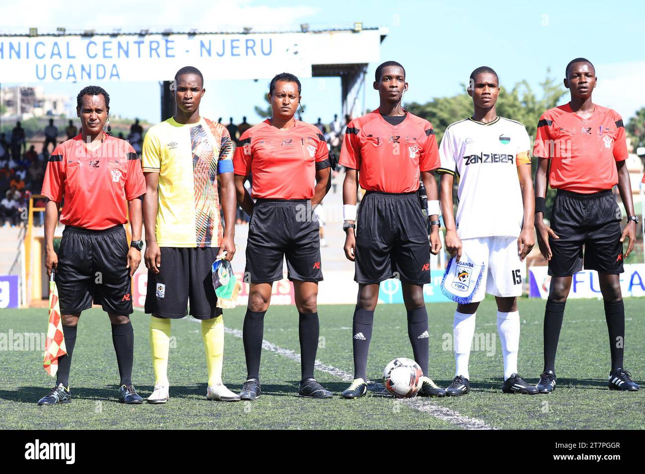 Buikwe, Uganda. 16th Nov, 2023. Abubakali Walusimbi (2nd L), captain of ...
