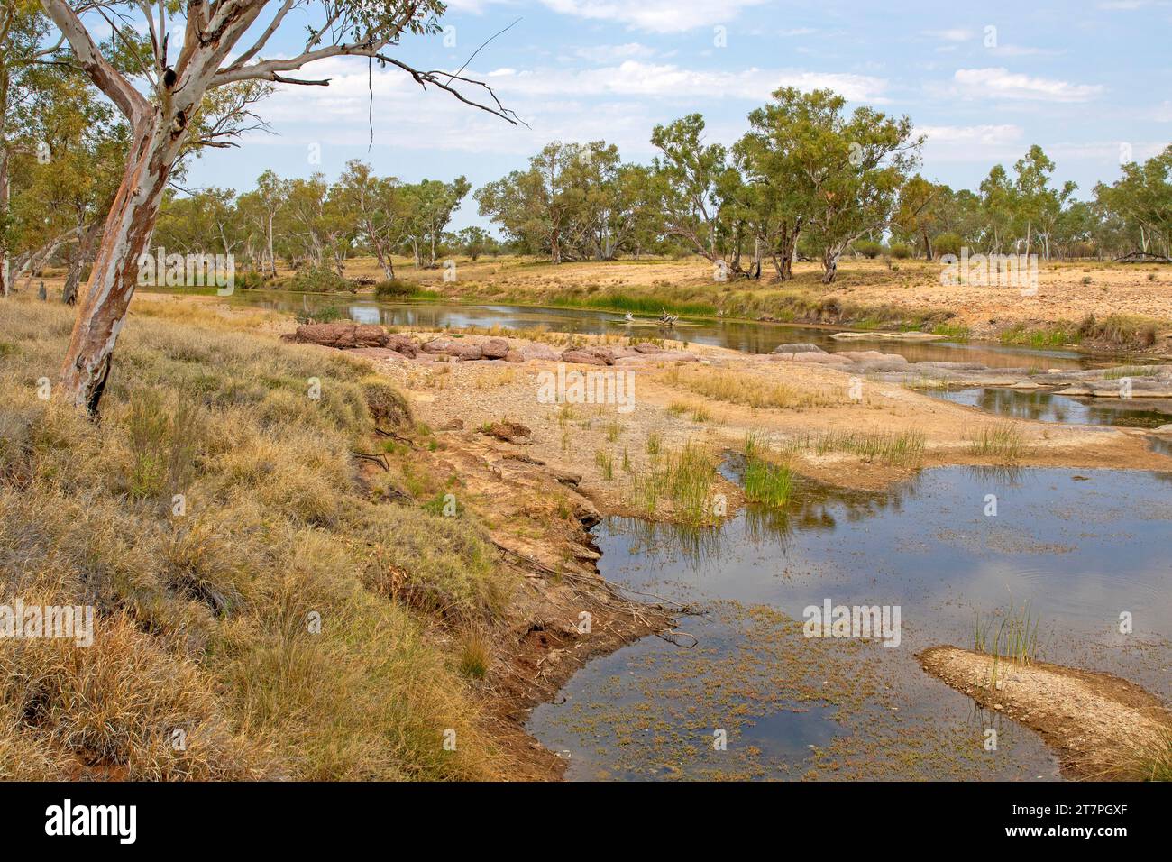 The Finke River flowing through Rodna at the foot of the West ...