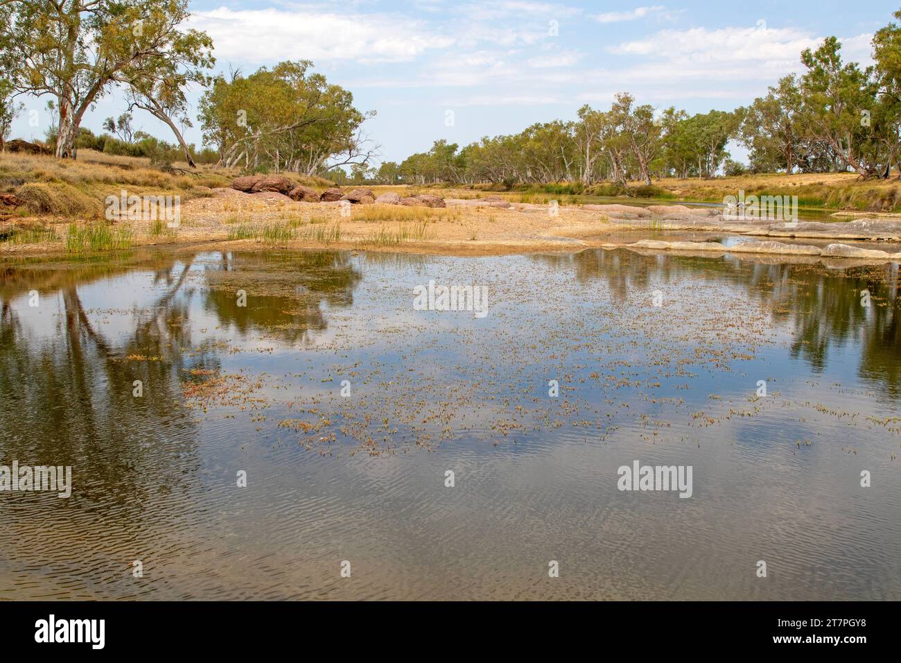 The Finke River flowing through Rodna at the foot of the West ...