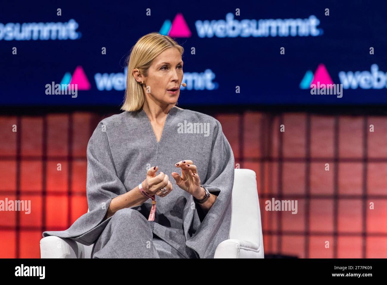 Lisbon, Portugal. 16th Nov, 2023. Kelly Rutherford, actor and investor ...