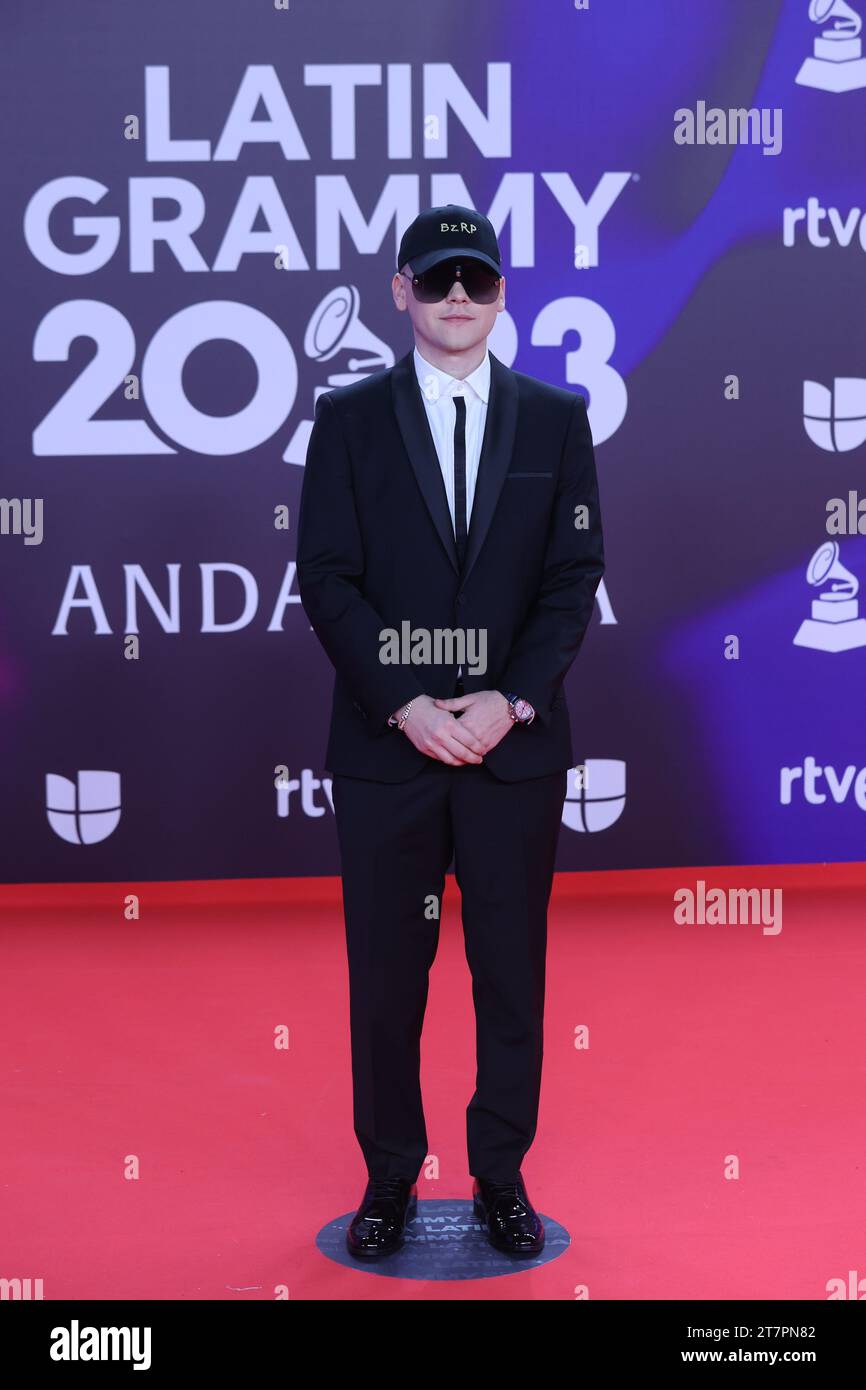 November 16, 2023: November 16, 2023 (Seville) the singer Bizarrap pose ...