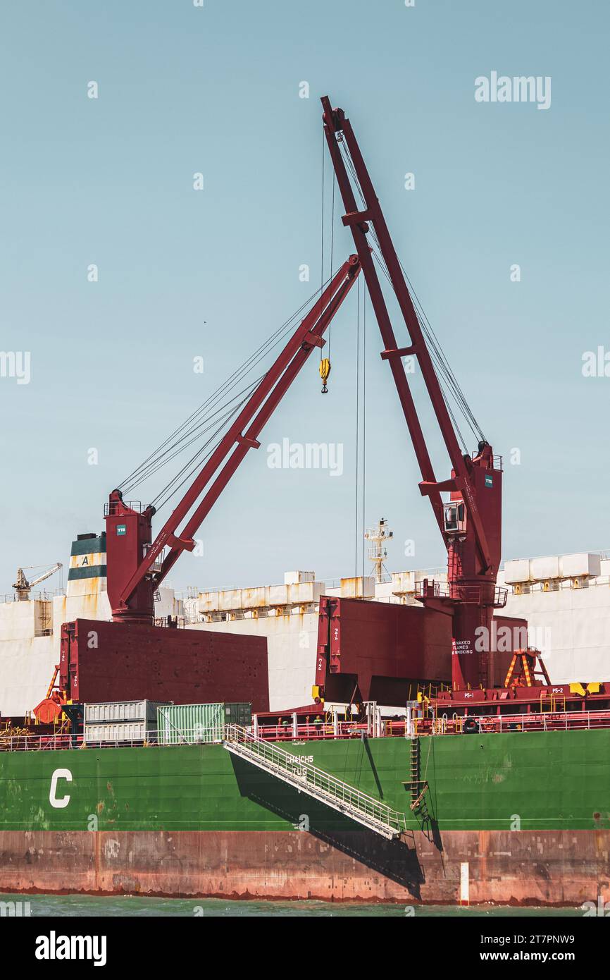 shipyard, Veracruz, Mexico, main industrial Mexican port on the golf of ...
