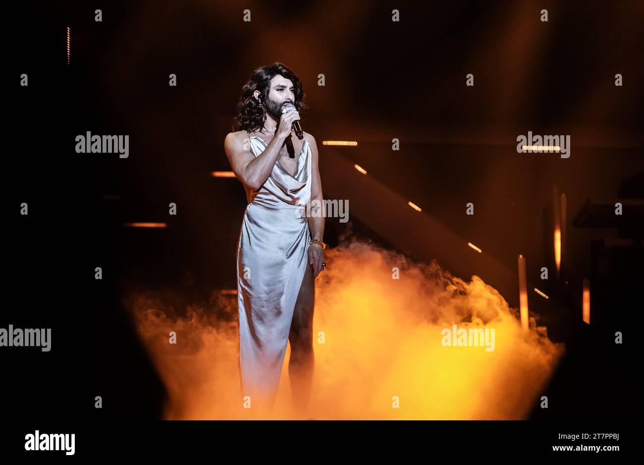 AMSTERDAM - Conchita Wurst during the Great Eurovision Song Contest ...