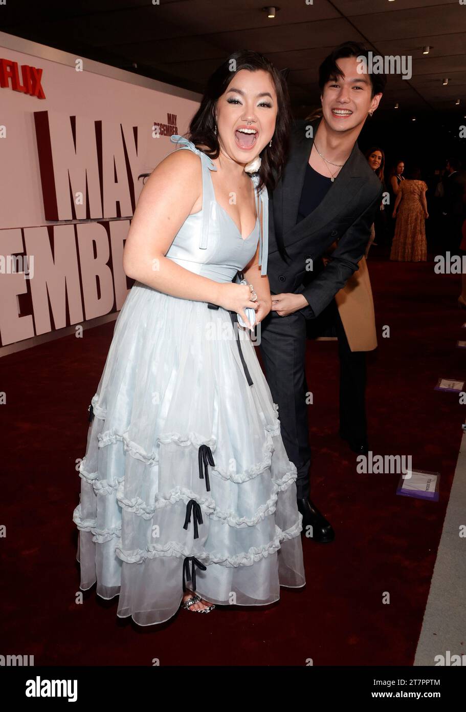 Los Angeles, Ca. 16th Nov, 2023. Elizabeth Yu and Gabriel Chung at the ...