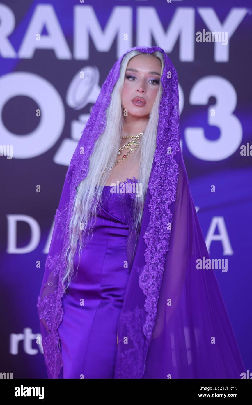 November 16, 2023: November 16, 2023 (Seville) singer Lola Indigo at ...