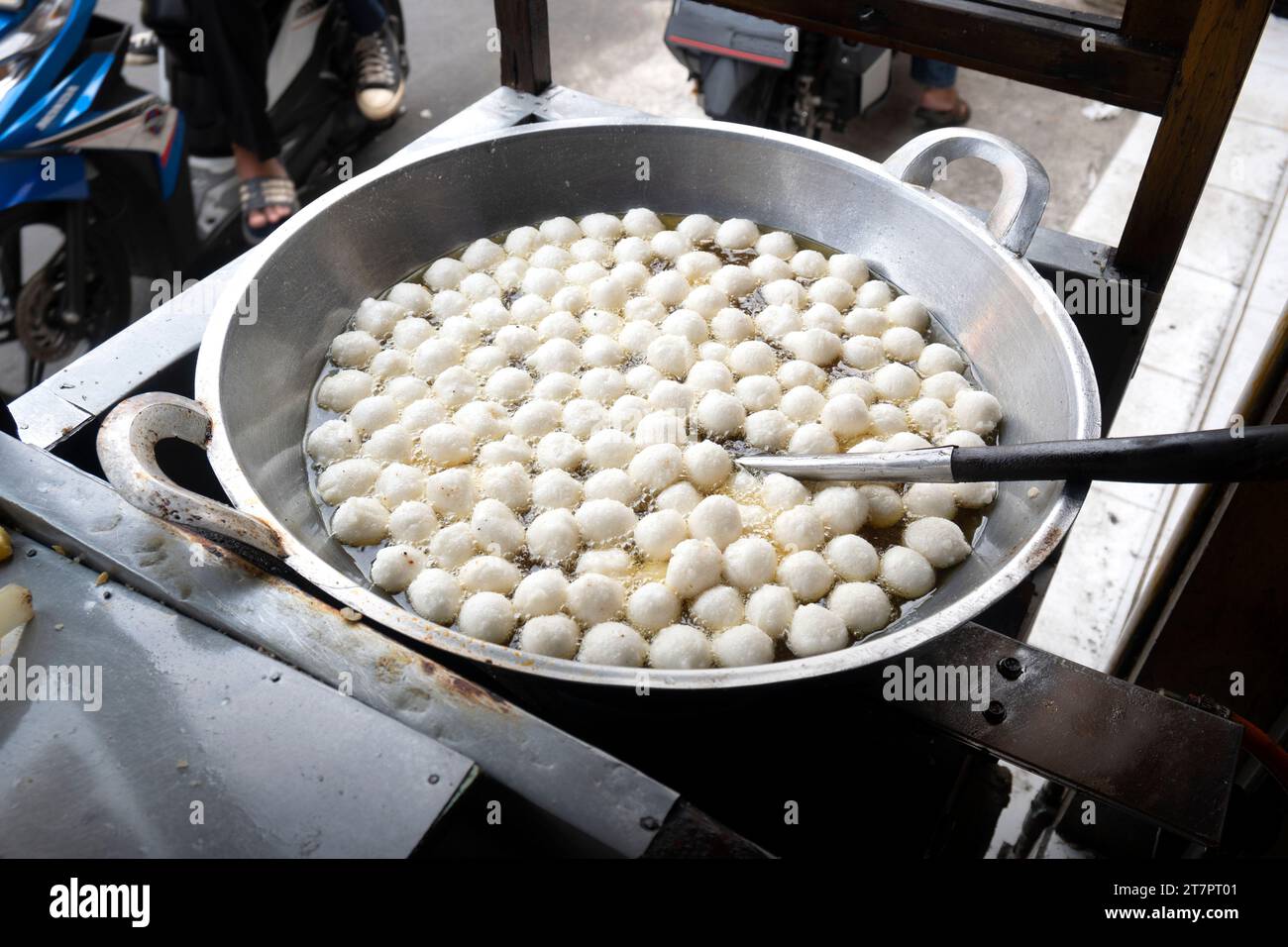 Fried tapioca balls (Cimol). Indonesian street food Stock Photo - Alamy