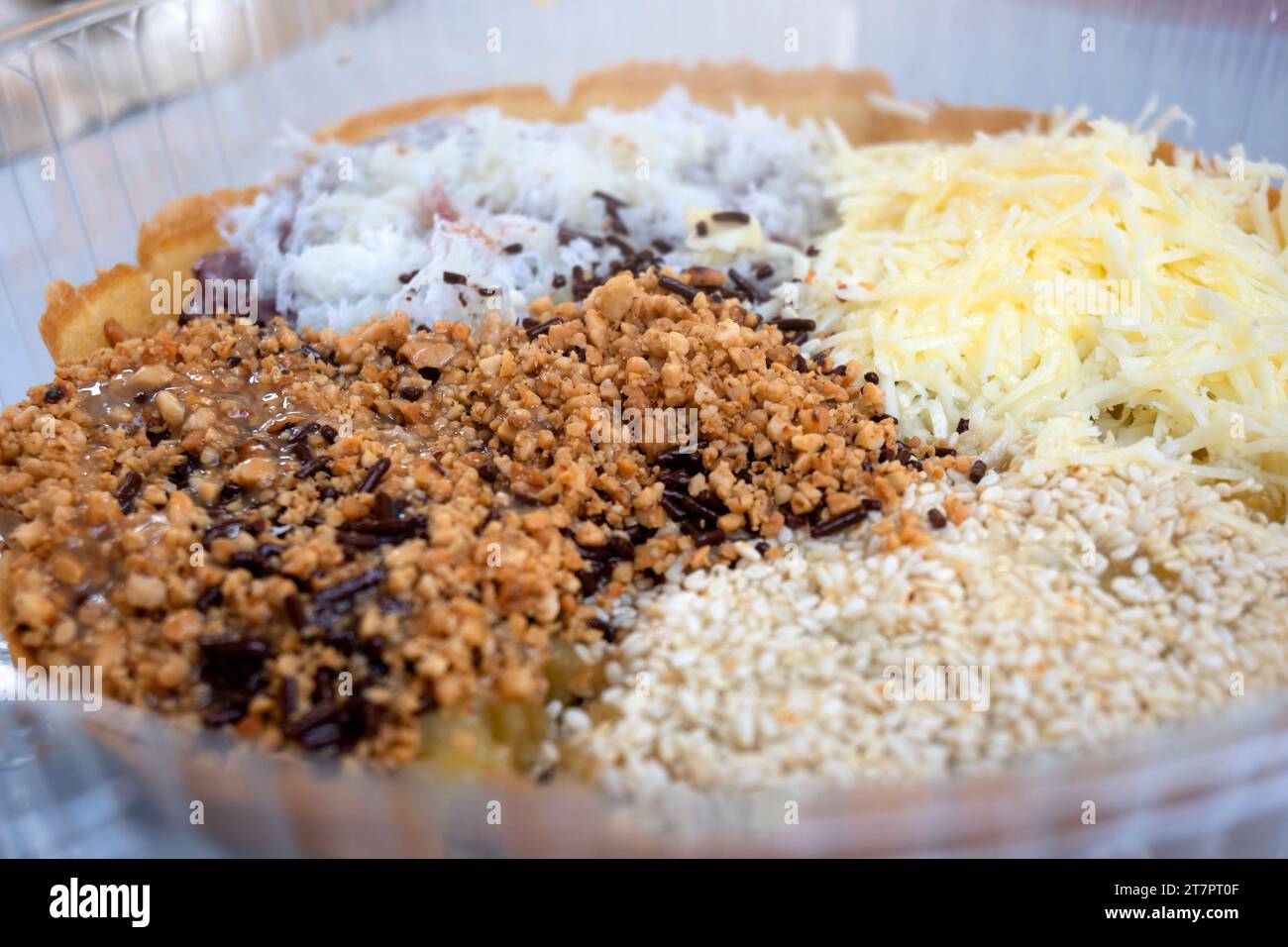 Sweet Martabak (Martabak Manis). Traditional Indonesia food Stock Photo ...