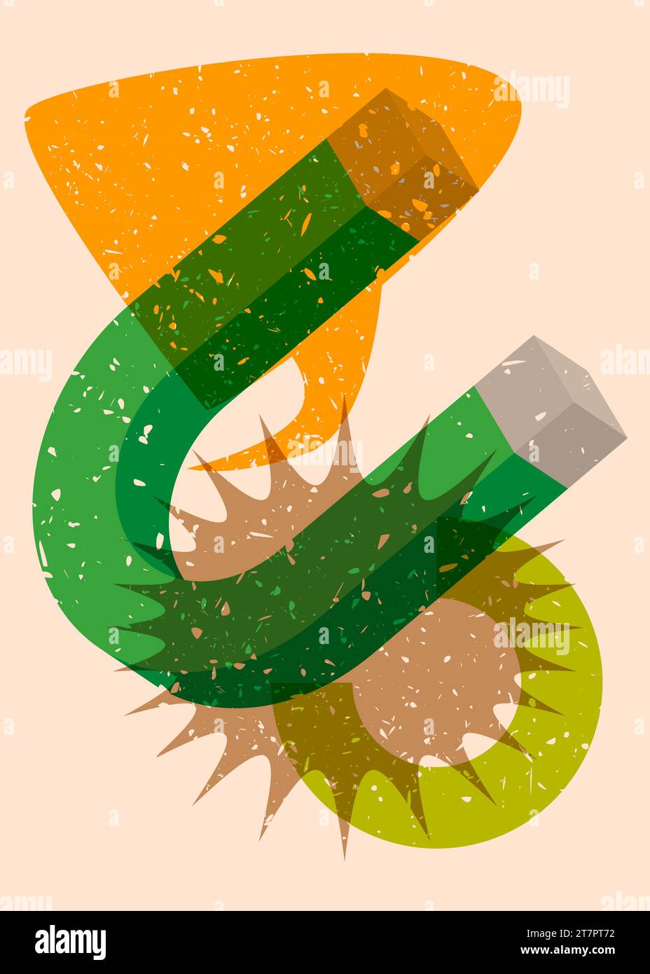 Risograph magnet speech bubble Stock Vector Images - Alamy