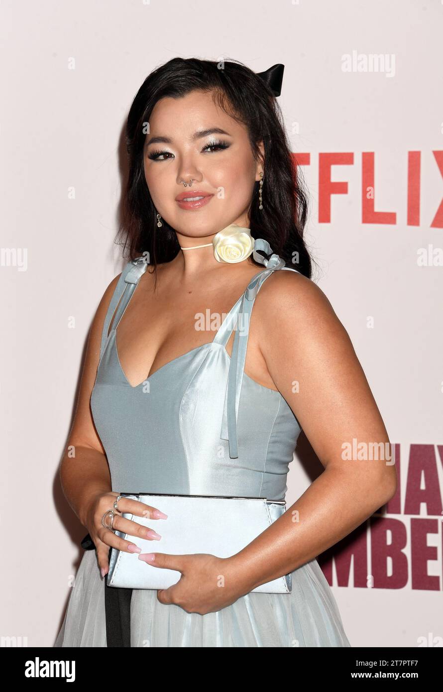 Los Angeles, Ca. 16th Nov, 2023. Elizabeth Yu at the Netflix World ...