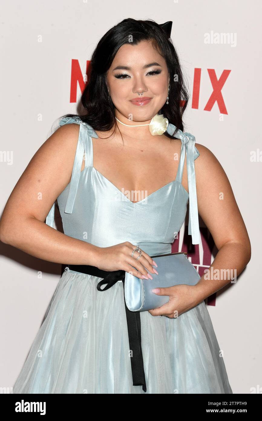 Los Angeles, Ca. 16th Nov, 2023. Elizabeth Yu at the Netflix World ...