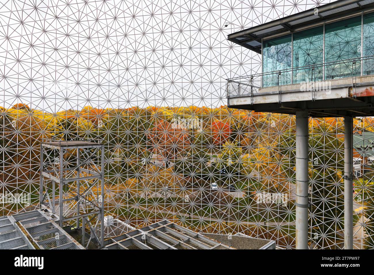 The Biosphere, Museum of Enviroment, inside the globe shaped building ...