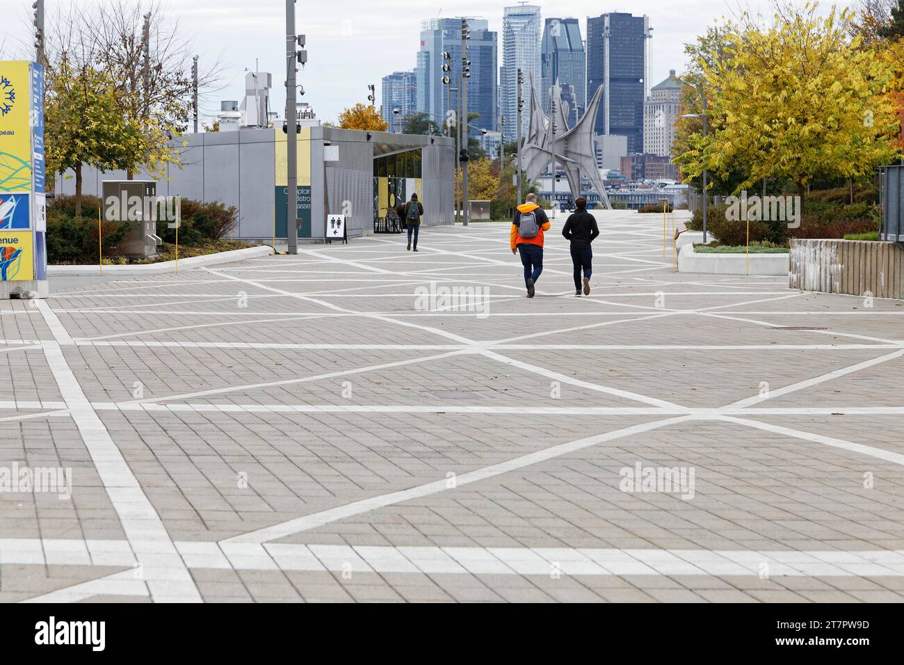 Modern promenade design, Saint Helens Island, Montreal, Province of ...