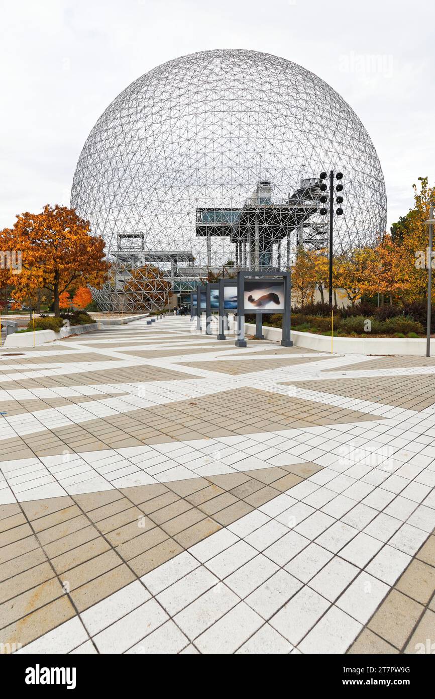 Biosphere, modern promenade design, Saint Helens Island, Montreal ...