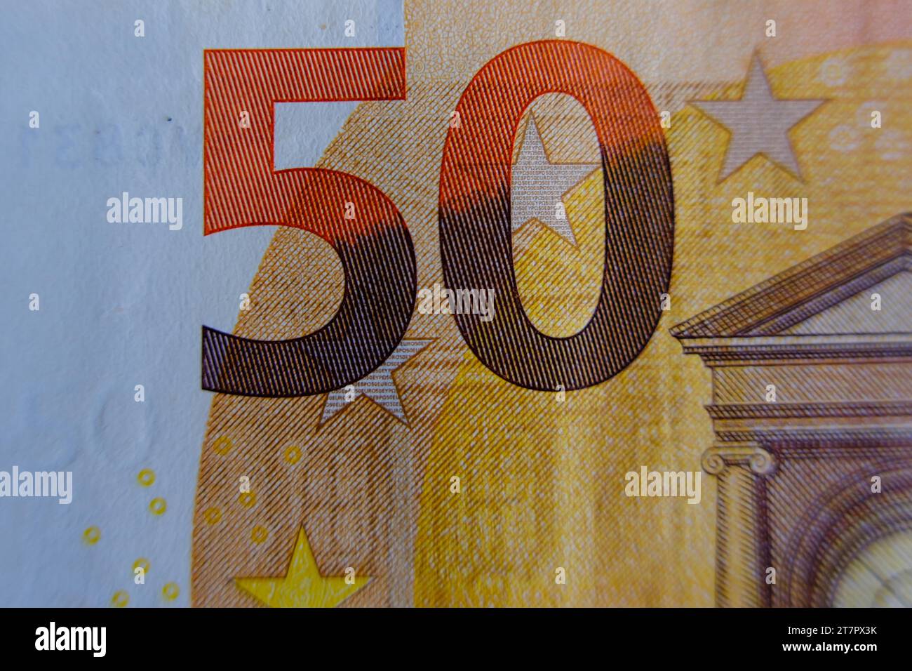 Number 50, digit, banknote, North Rhine-Westphalia, Germany Stock Photo ...
