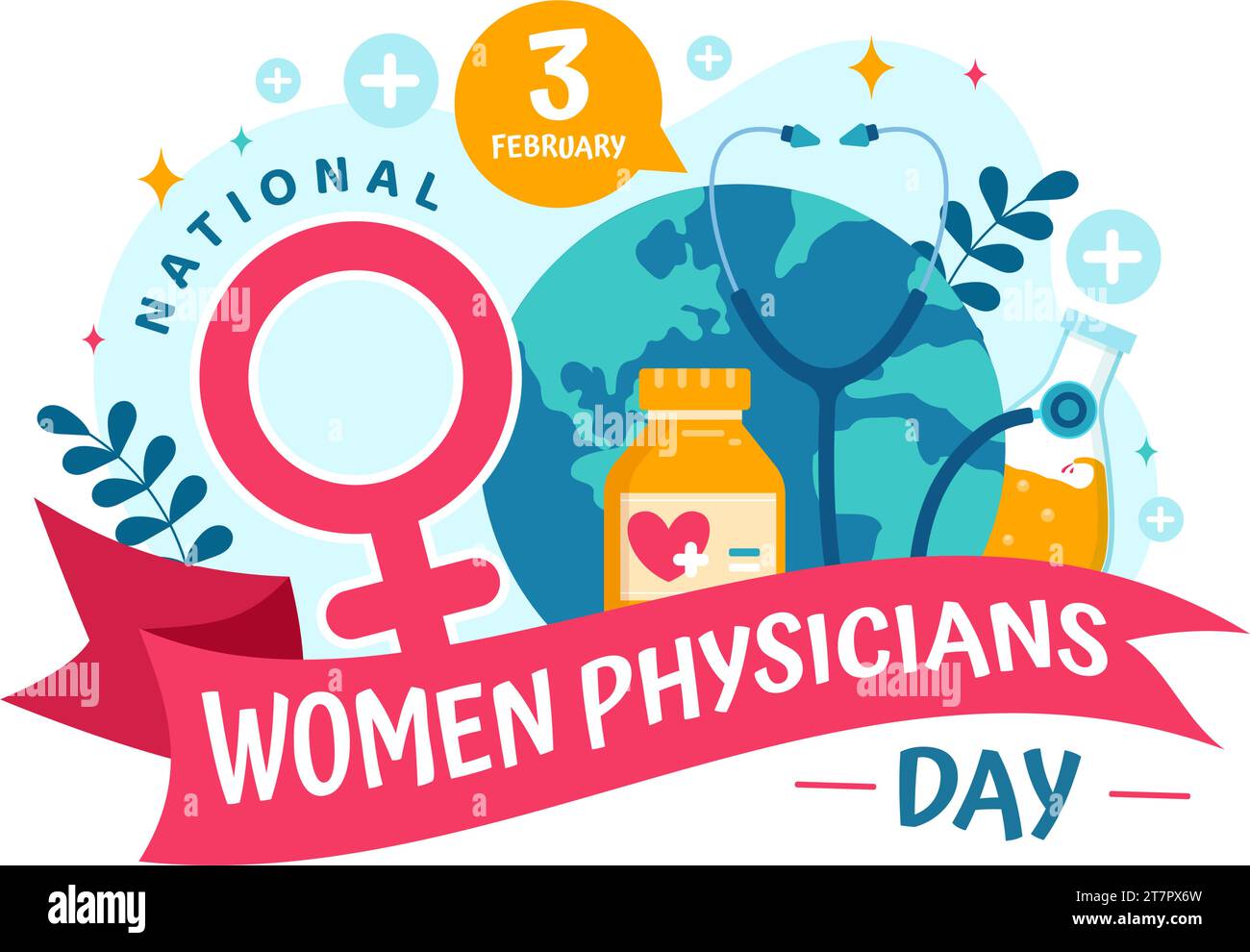 National Women Physicians Day Vector Illustration on February 3 to ...