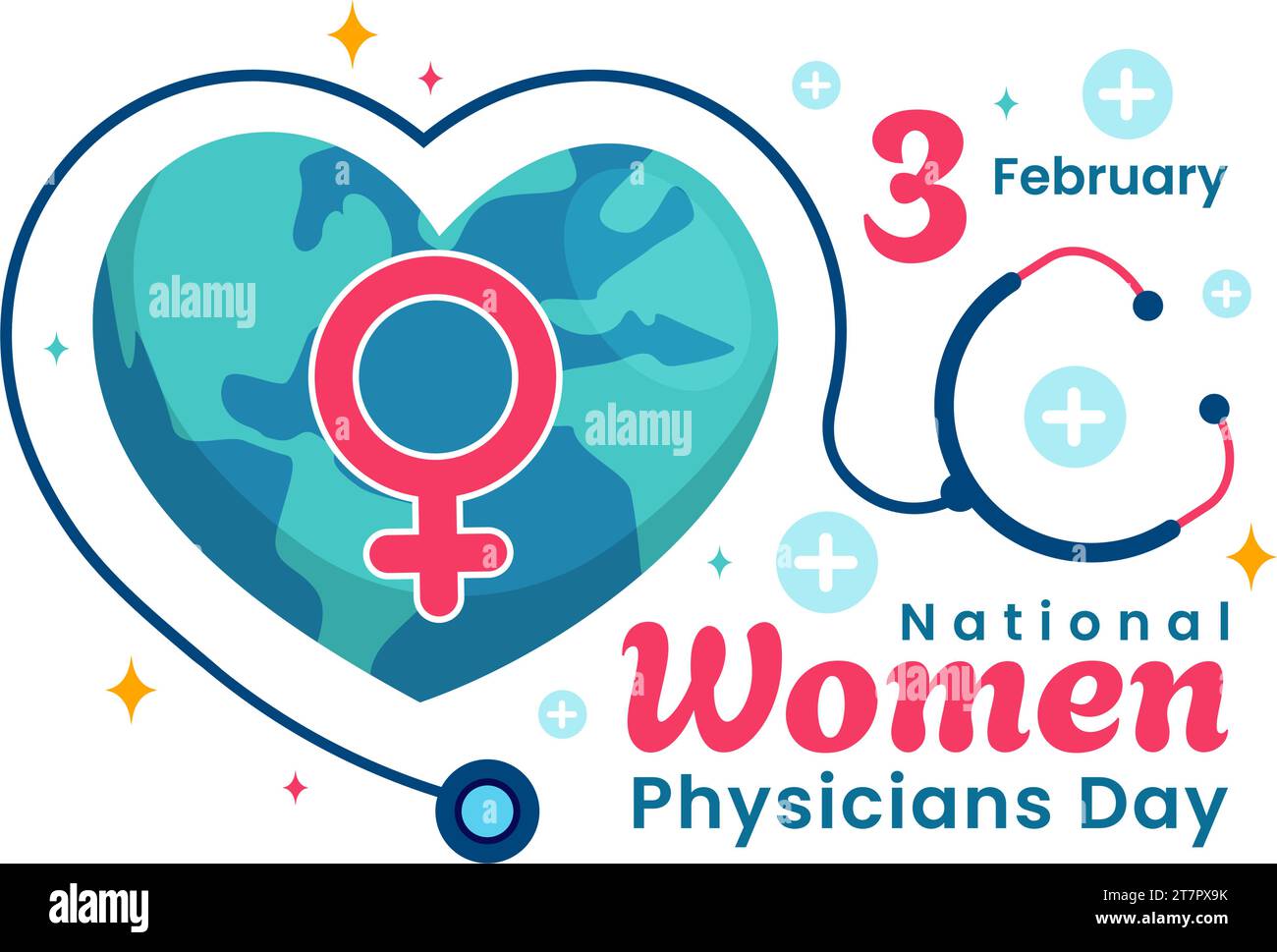 National Women Physicians Day Vector Illustration on February 3 to ...