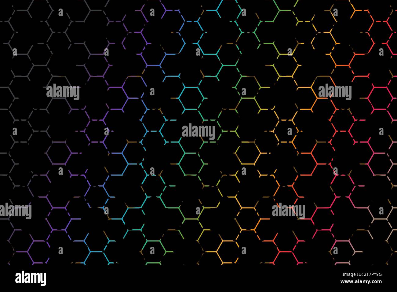 Hexagon pattern. Honeycomb background. Texture with hexagon of honey ...