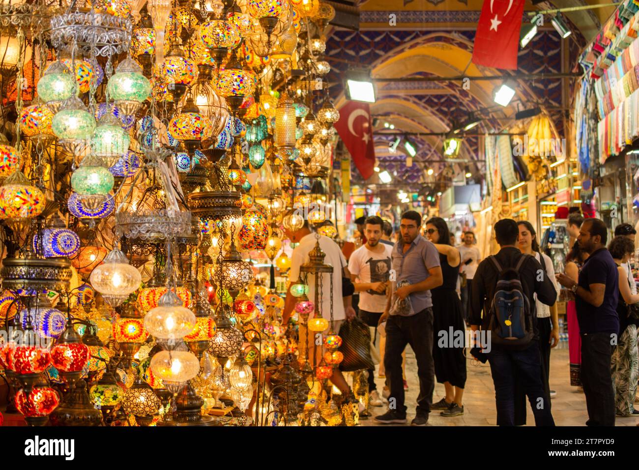 Grand Bazaar, Turkey, one of the largest and oldest covered market in the world Stock Photo - Alamy