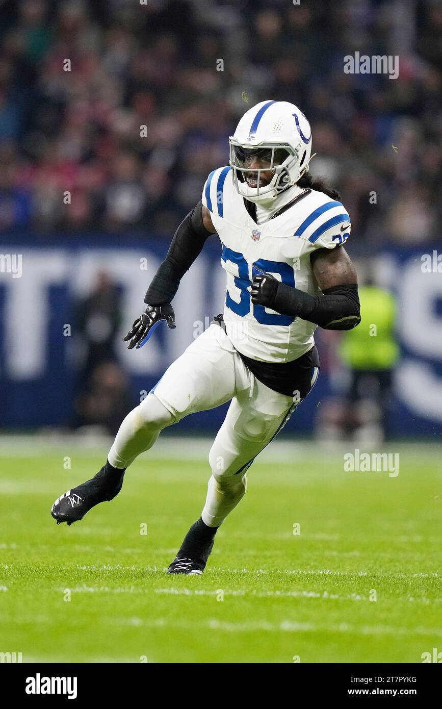 Indianapolis Colts cornerback Tony Brown (38) runs up field on a punt ...