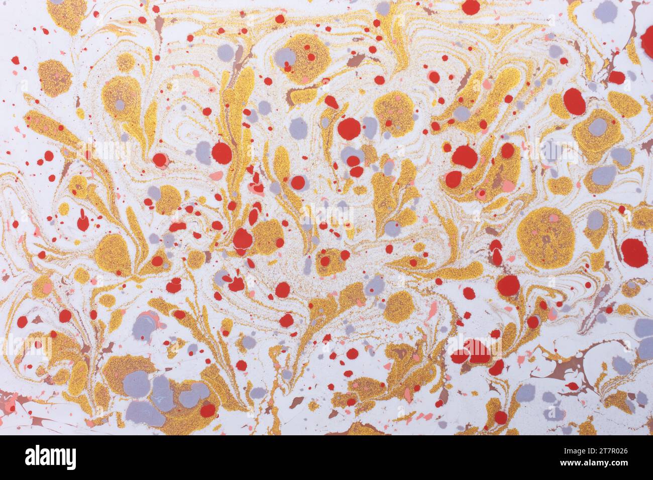 Traditional art of Ebru marbling. Abstract marbling floral pattern for ...