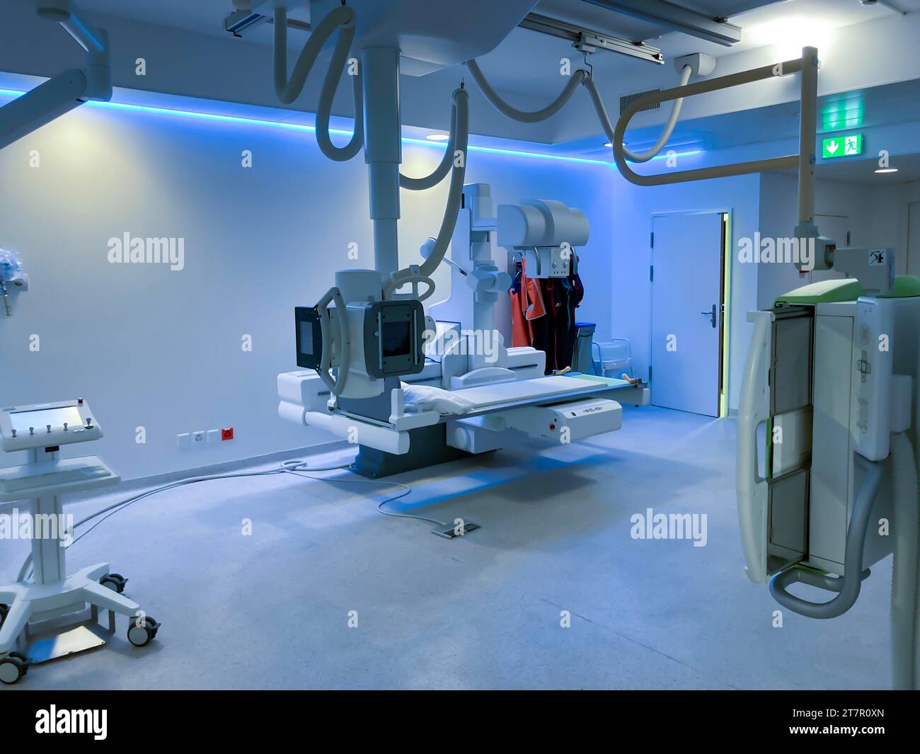 Modern Illuminated X-ray Room in Hospital in Switzerland Stock Photo ...