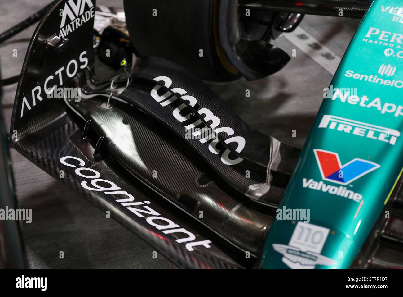 Las Vegas, Etats Unis. 17th Nov, 2023. Front wing, Aston Martin F1 Team ...