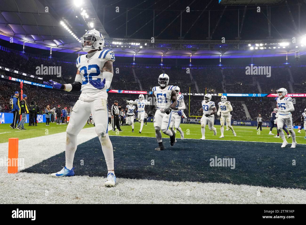 Indianapolis Colts safety Julian Blackmon (32) celebrates with ...