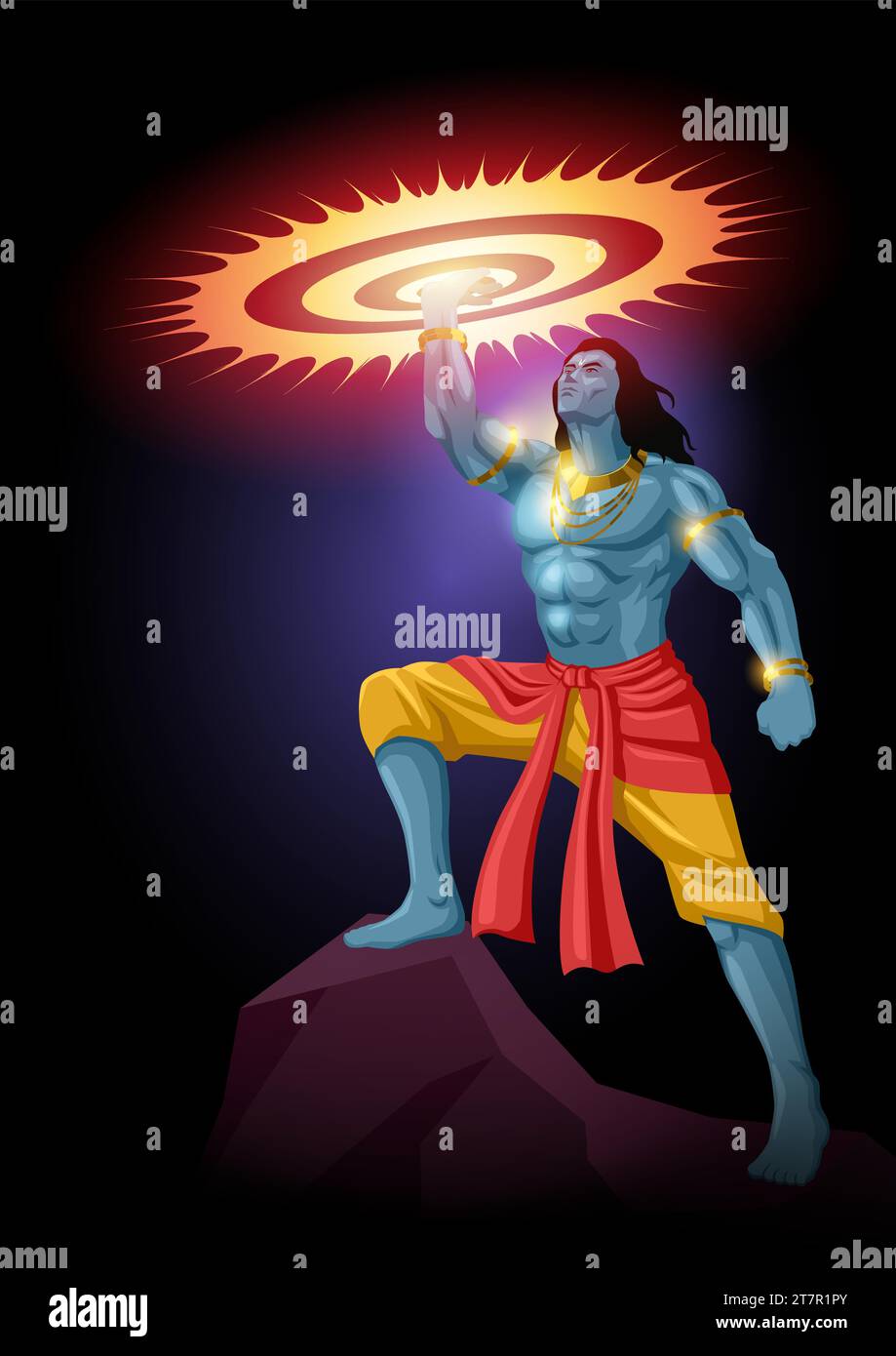 Hindu god and goddess, Indian mythology vector illustration series ...