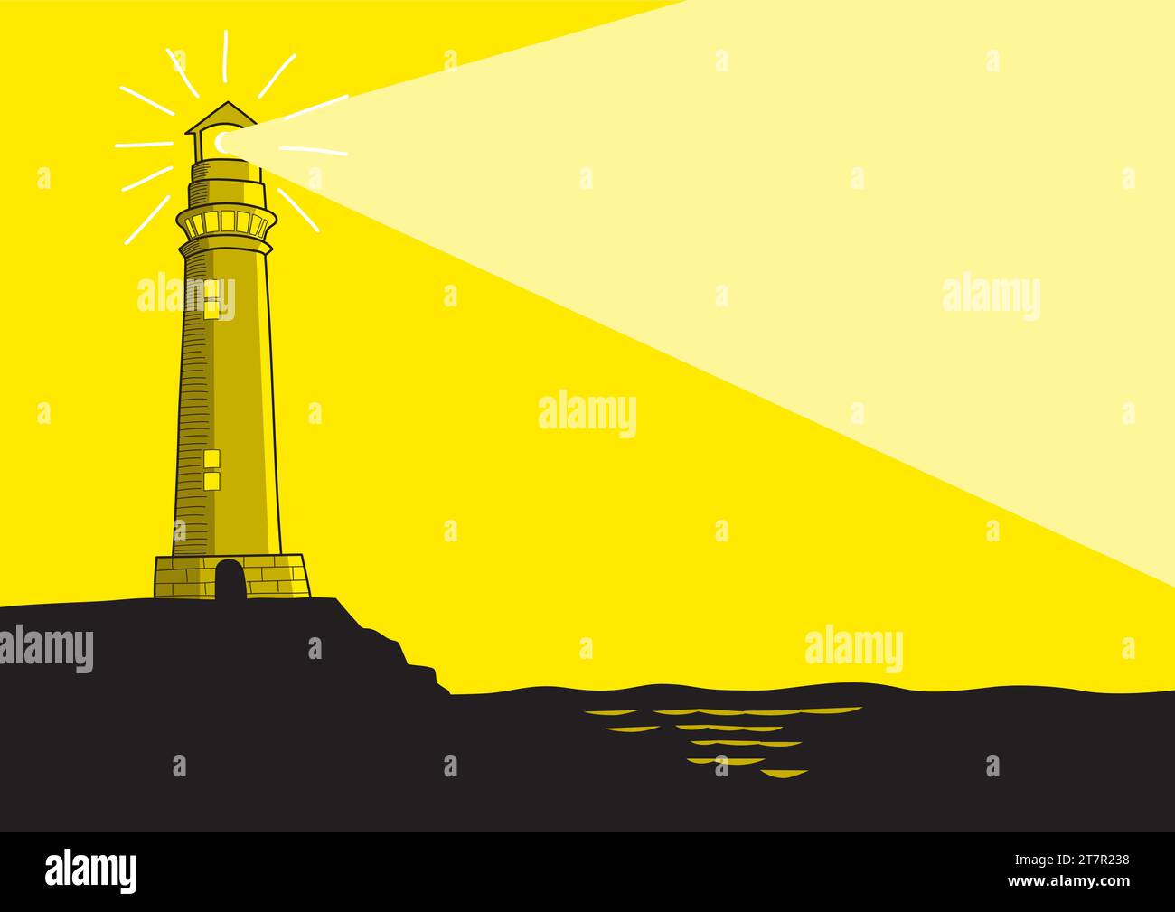 Line art vector illustration of a lighthouse Stock Vector Image & Art ...