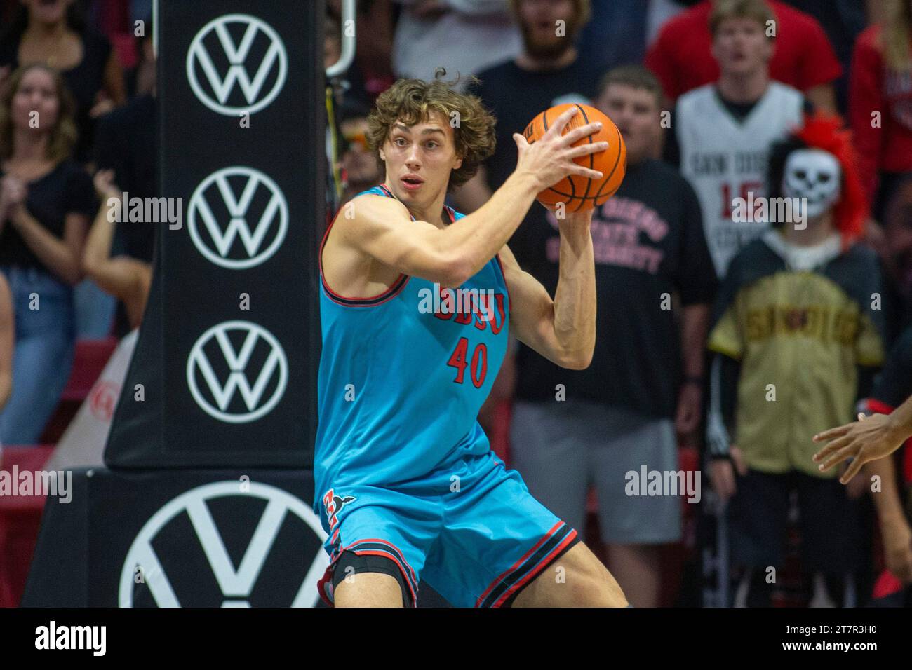 SAN DIEGO, CA - NOVEMBER 14: San Diego State forward Miles Heide (40 ...