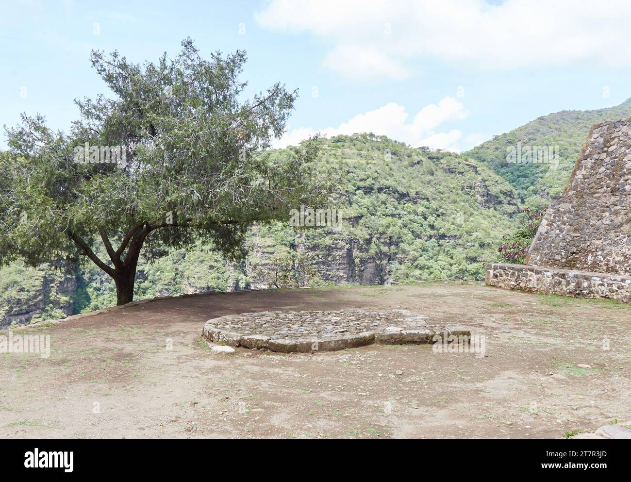 The temple complex of Malinalco, built during the final days of the ...