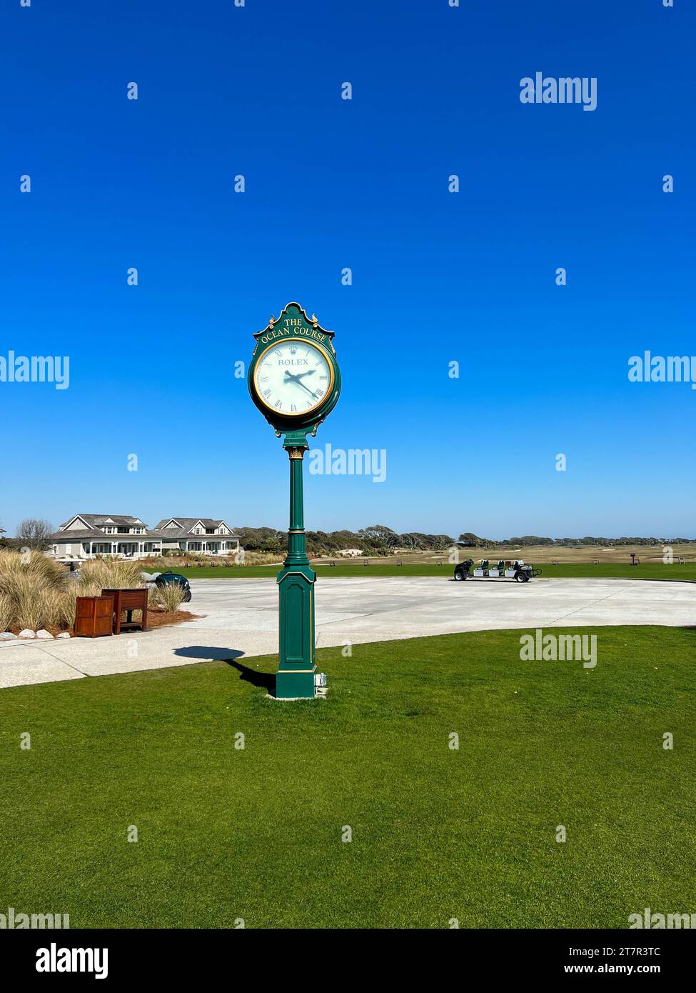 Kiawah Island, SC USA - February 26, 2023: The Rolex Clock at the Ocean ...