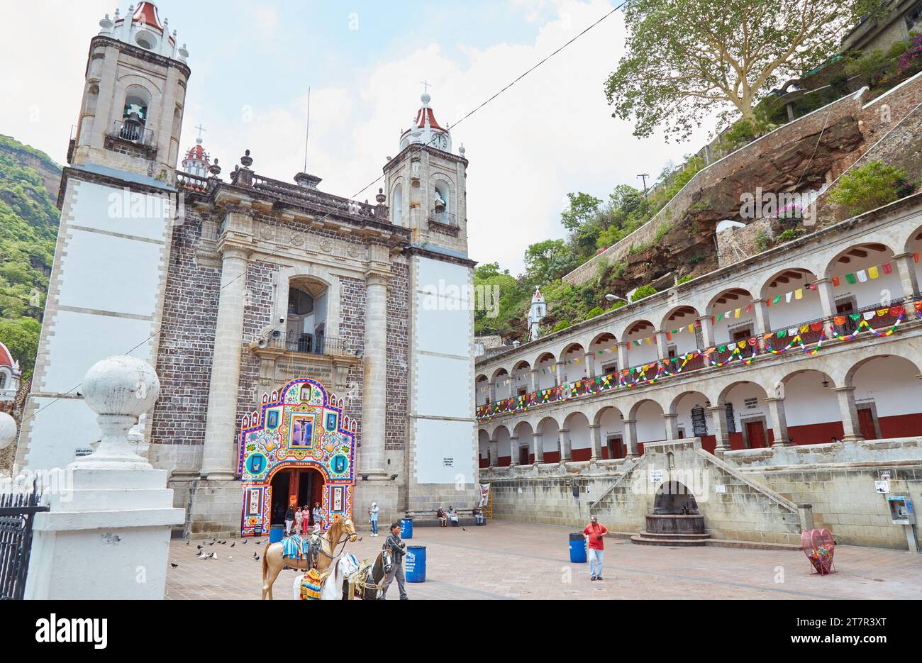 The sacred Christian pilgrimage sire of Chalma in Mexico Stock Photo ...