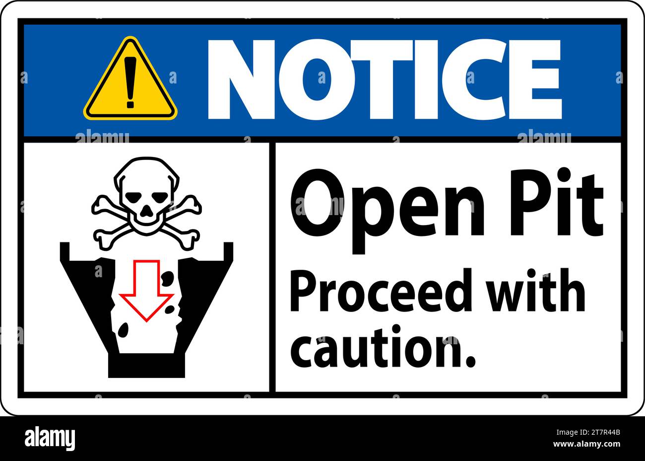 Open ditch sign Stock Vector Images - Alamy