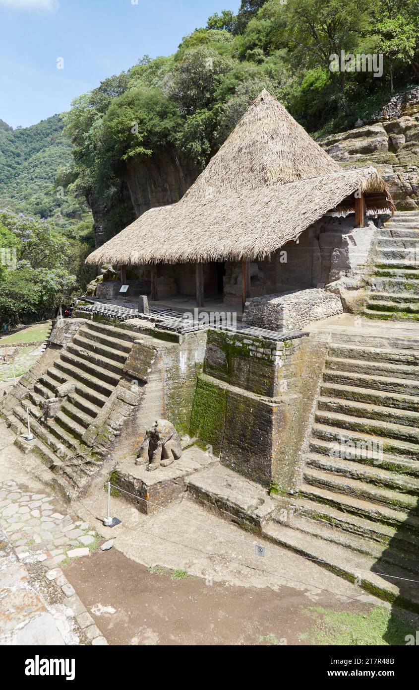 The temple complex of Malinalco, built during the final days of the ...
