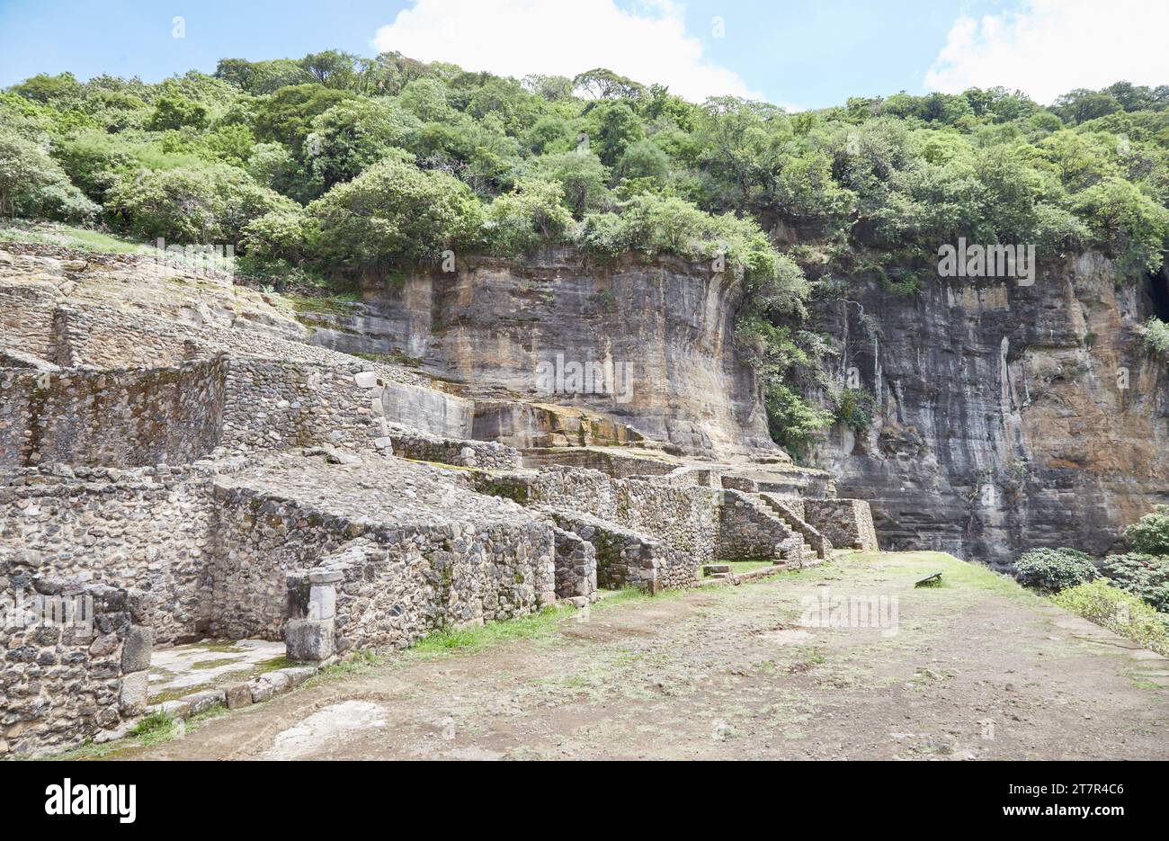 The temple complex of Malinalco, built during the final days of the ...
