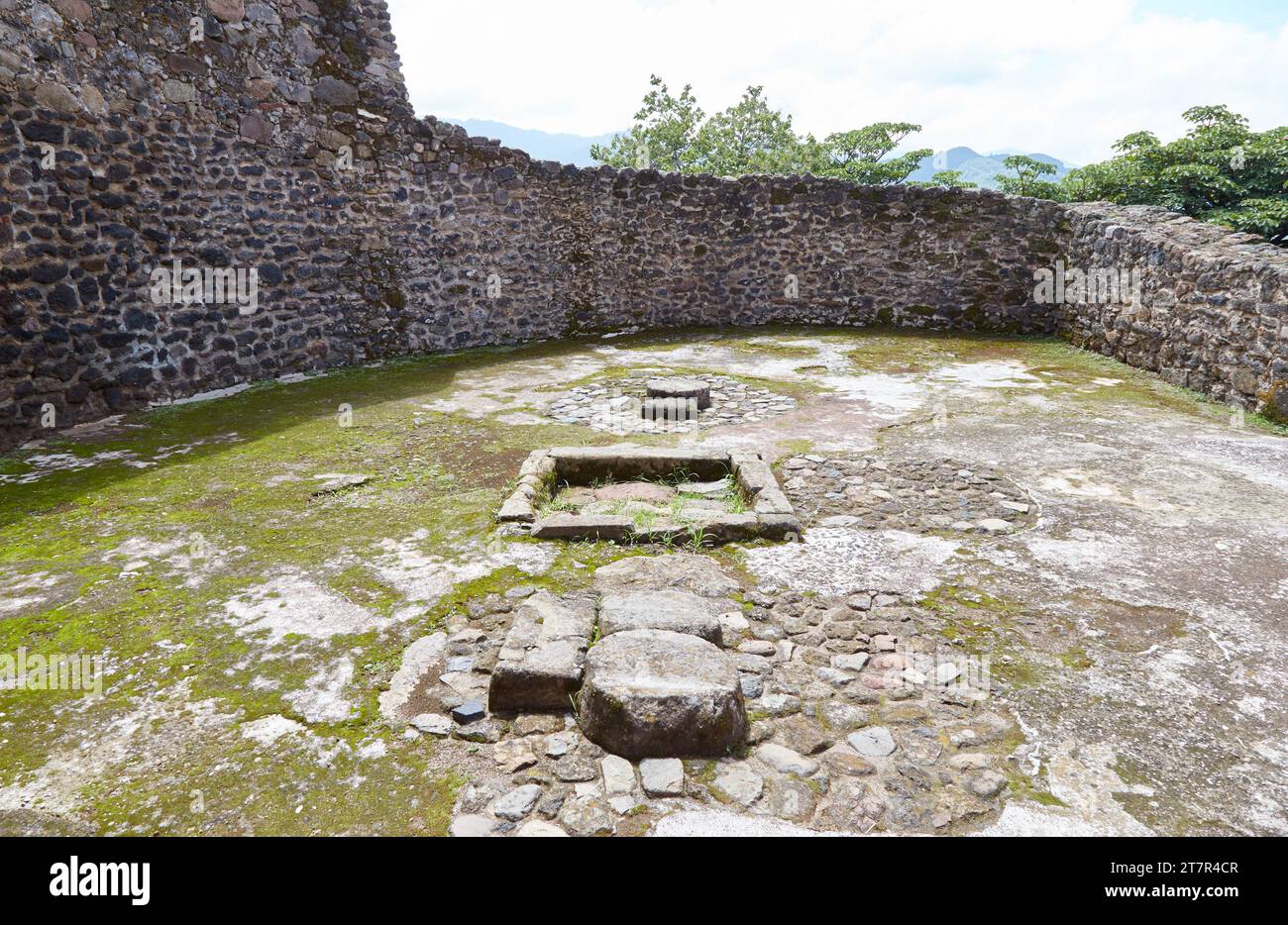 The temple complex of Malinalco, built during the final days of the ...